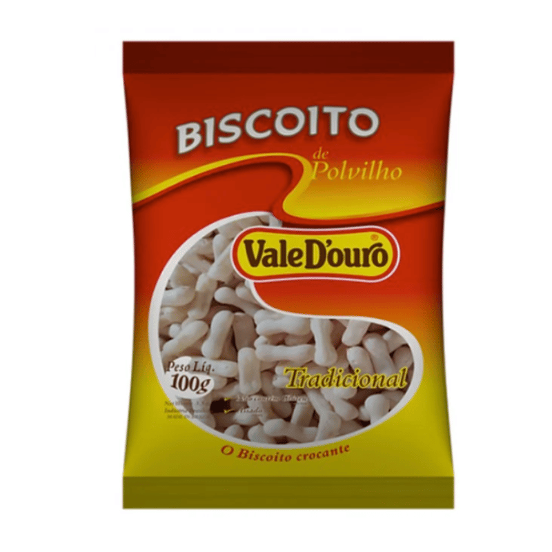 Biscoito de Polvilho Tradicional - VALE D' OURO - 100g — SuperBrasil